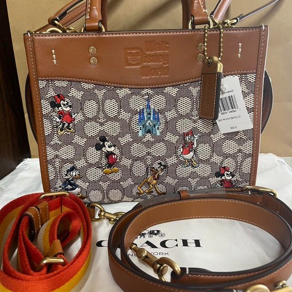 Coach | Bags | Coach Disney Rogue 25 In Signature Textile Jacquard With ...